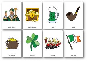Vocabulaire de la Saint Patrick : flashcards à imprimer