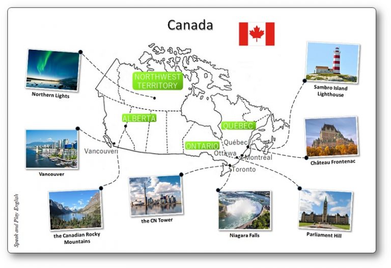 Carte du Canada illustrée : connaître la géographie canadienne
